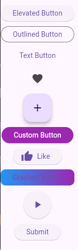 10 Button examples with Flutter